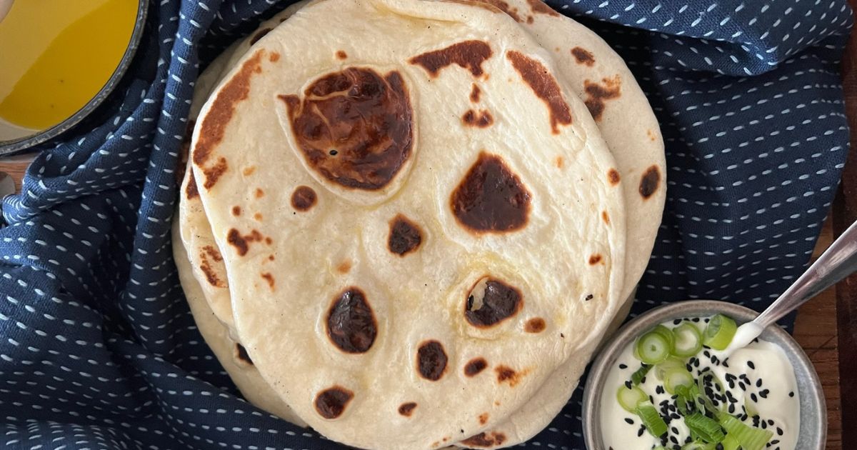 Sourdough Naan Bread [discard options with no yeast]