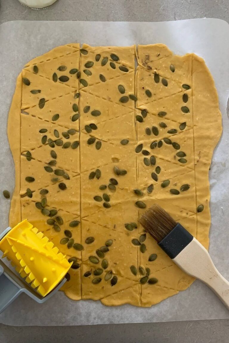 Sourdough Pumpkin Crackers: Crispy Golden + Delicious! - The Pantry Mama