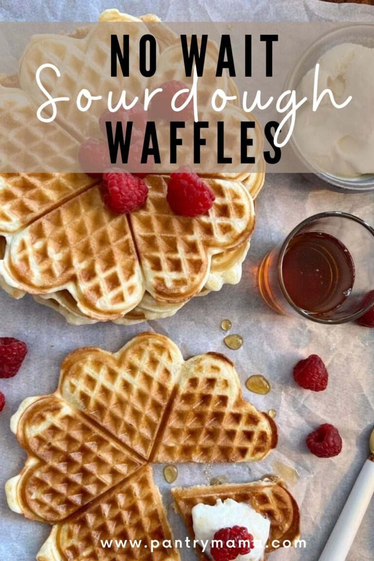 Sourdough Discard Waffles - The Pantry Mama