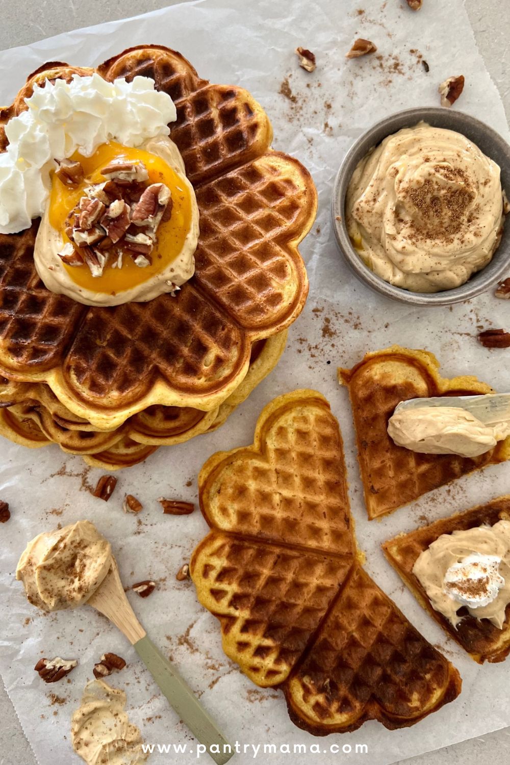 Sourdough Pumpkin Waffles - The Pantry Mama