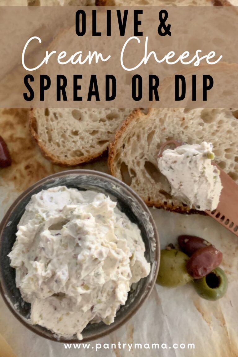 Olive Cream Cheese Spread - The Pantry Mama