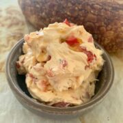 Roasted Red Pepper Cream Cheese Dip or Spread - The Pantry Mama