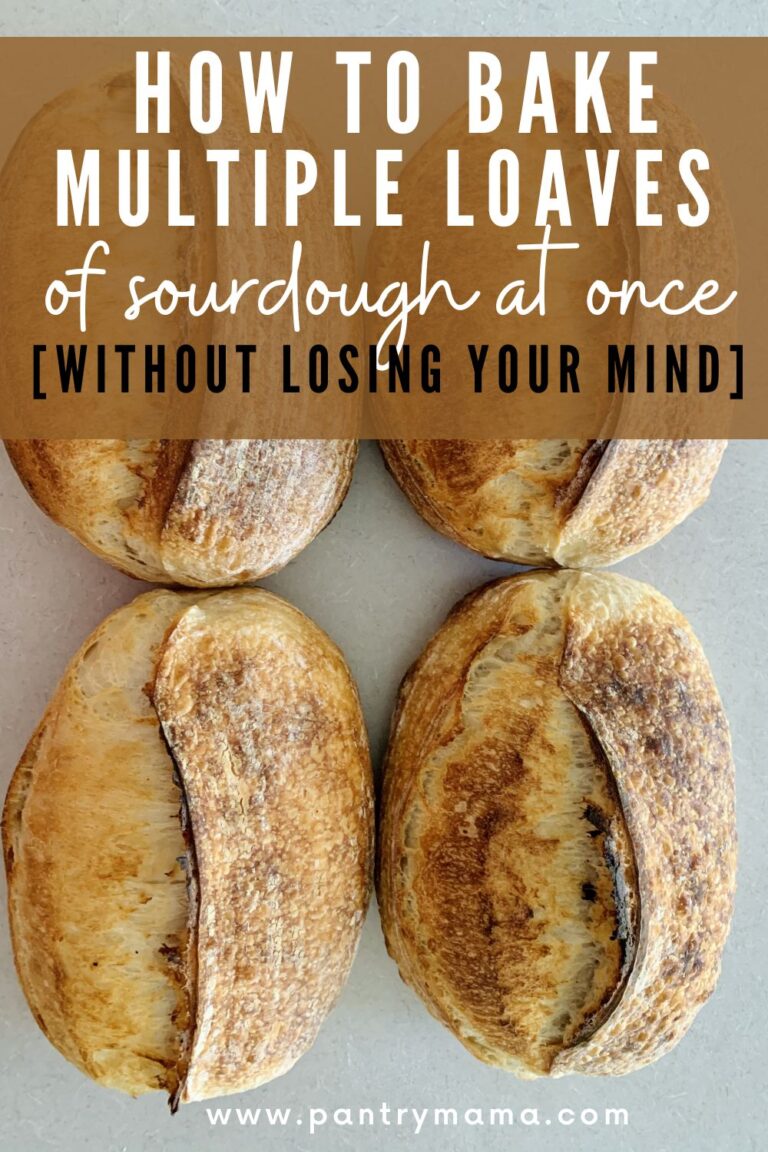 How To Make Multiple Loaves of Sourdough At Once - The Pantry Mama