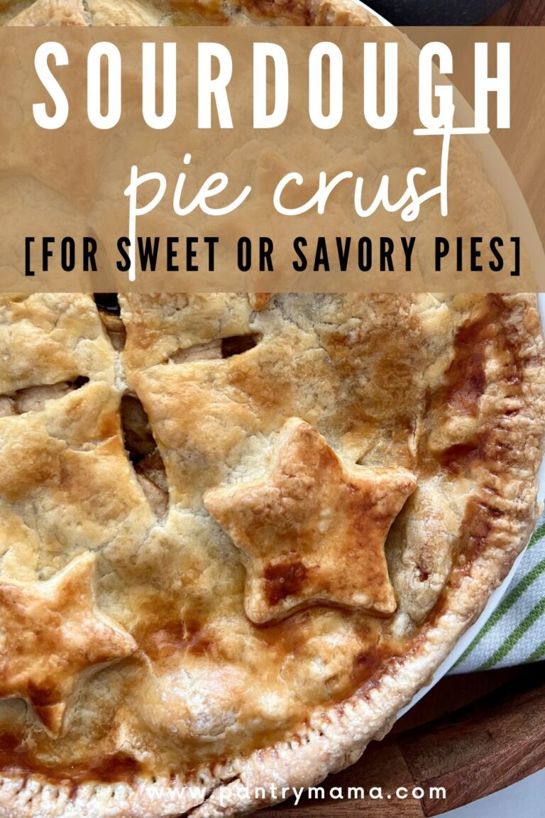 Sourdough Pie Crust [sweet or savory sourdough pastry] - The Pantry Mama