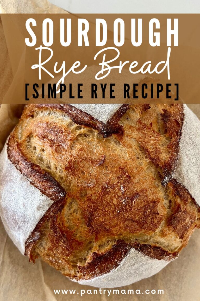 Sourdough Rye Bread Recipe [hearty + rustic] - The Pantry Mama