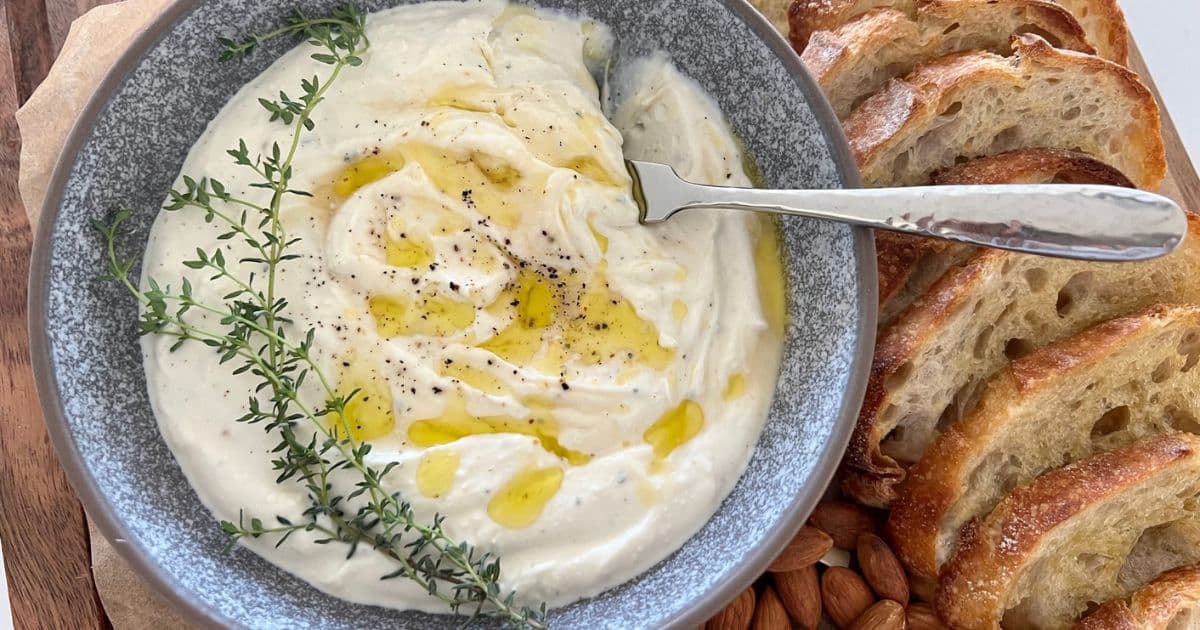 Whipped Ricotta Dip with Herbs & Honey