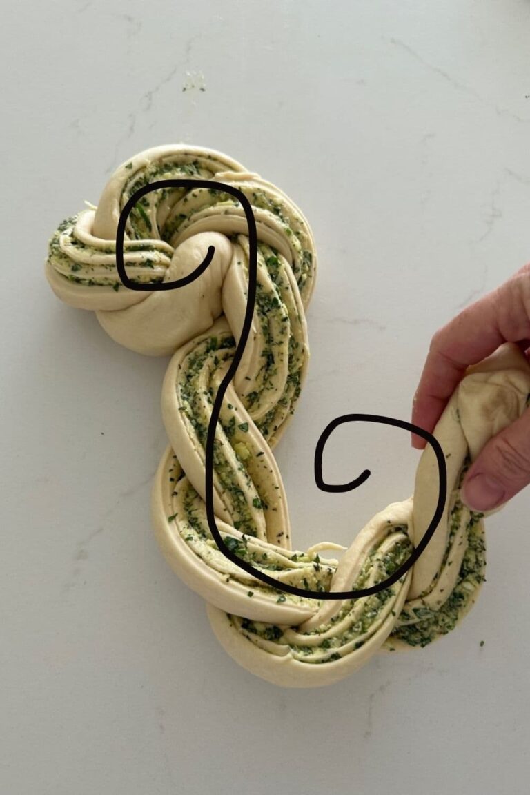 Sourdough Herb & Garlic Twist Loaf - The Pantry Mama