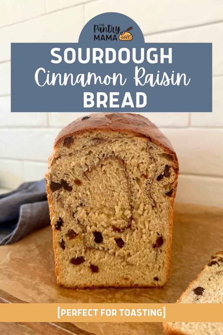 Sourdough Discard Cinnamon Raisin Bread [makes perfect toast] - The Pantry Mama