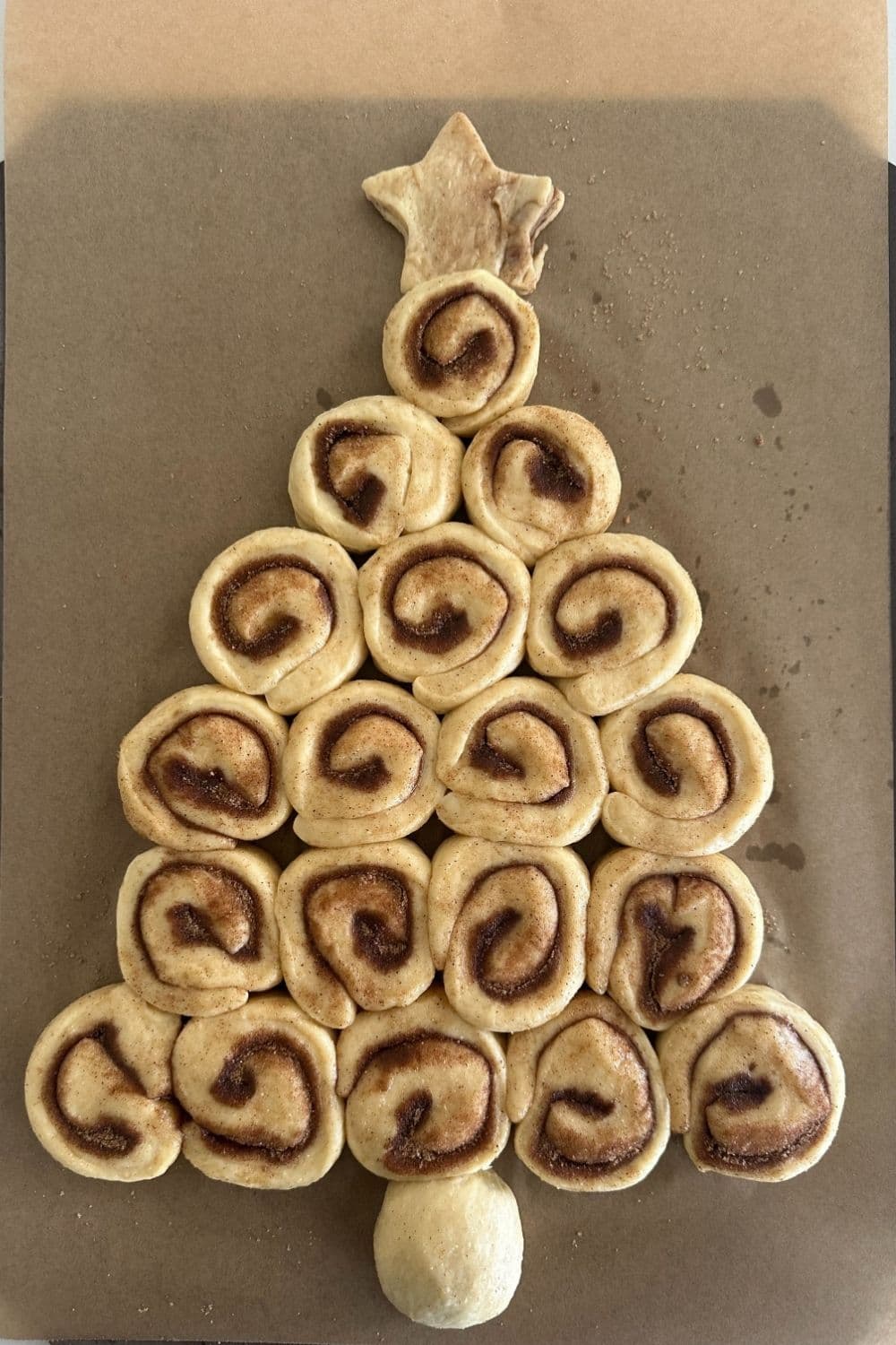 Sourdough Cinnamon Roll Christmas Tree Pull Apart - The Pantry Mama