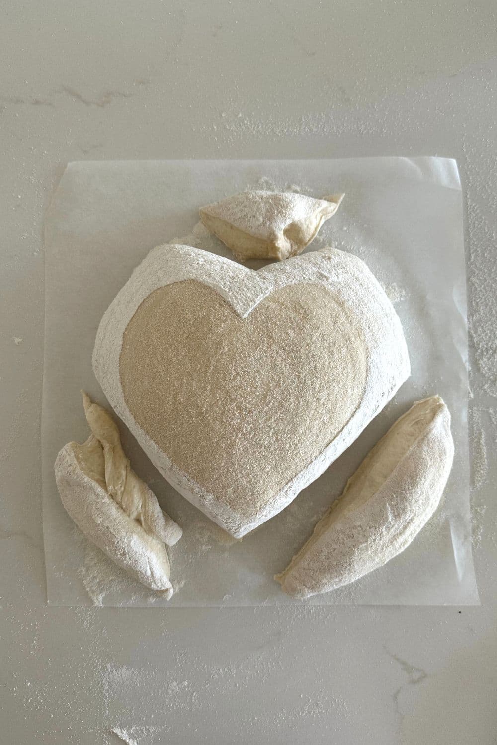 Heart Shaped Sourdough Bread - The Pantry Mama