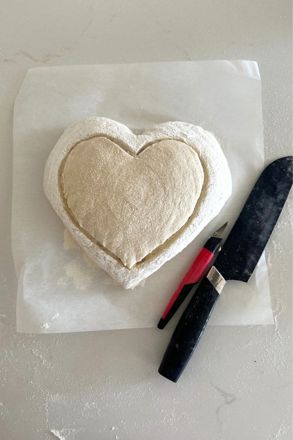 Heart Shaped Sourdough Bread - The Pantry Mama
