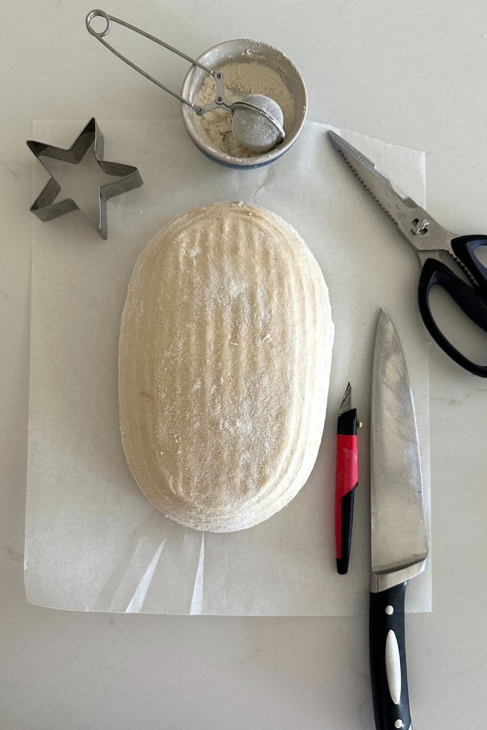 How To Shape A Christmas Tree Sourdough Bread [Easy Scoring] - The ...