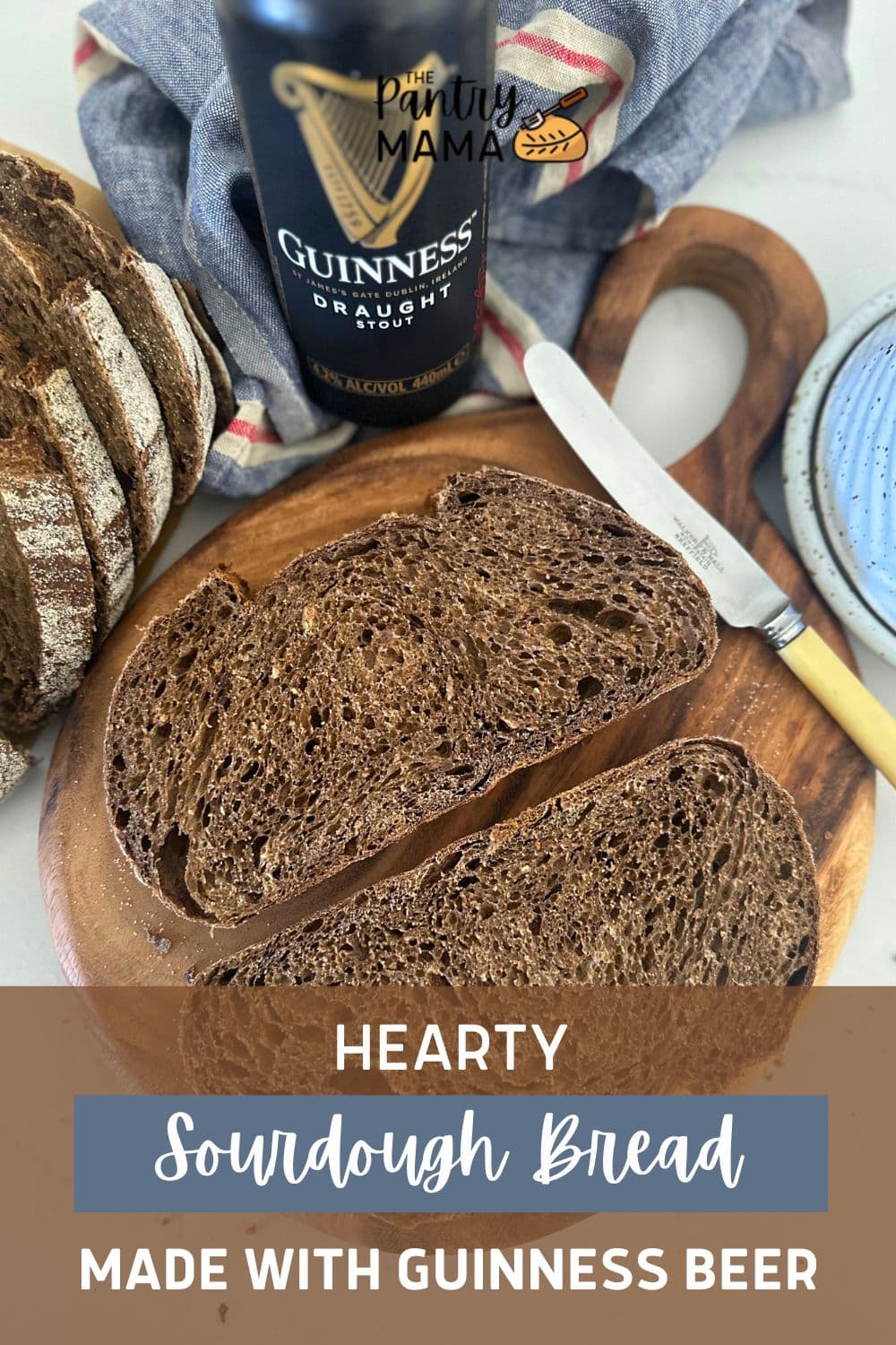 Sourdough Guinness Beer Bread [perfect for St Patrick's Day] - The Pantry Mama
