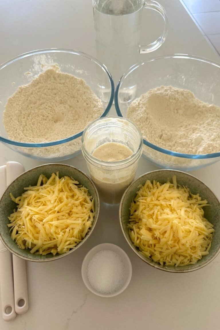 Golden Sourdough Cheese Bread - The Pantry Mama