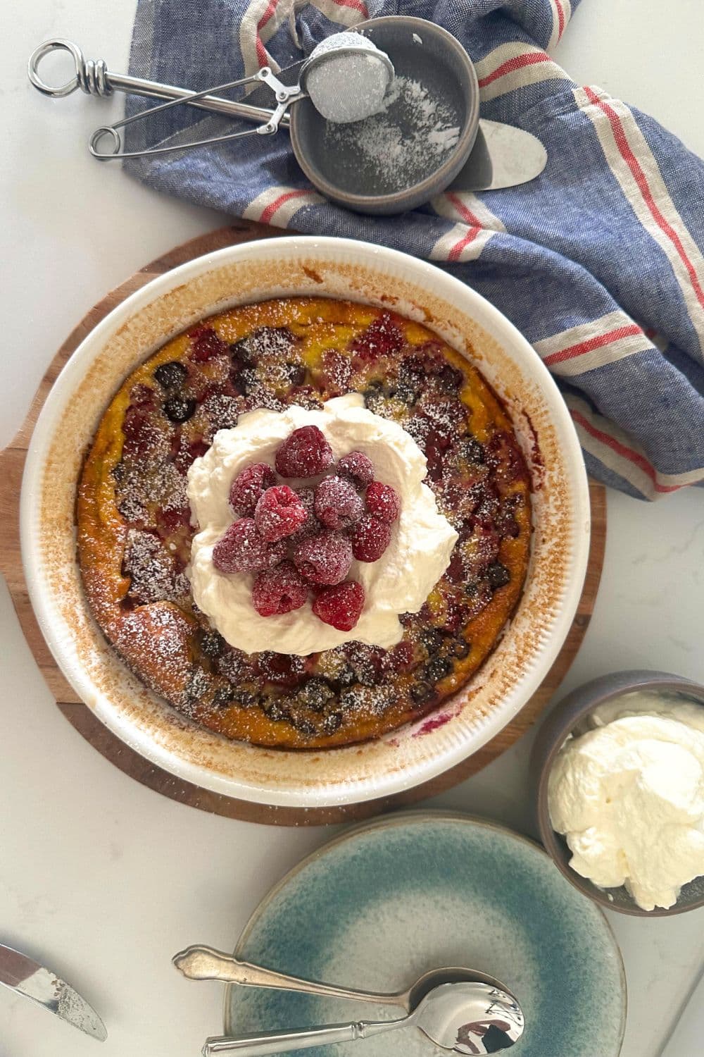 Sourdough Berry Clafoutis - The Pantry Mama