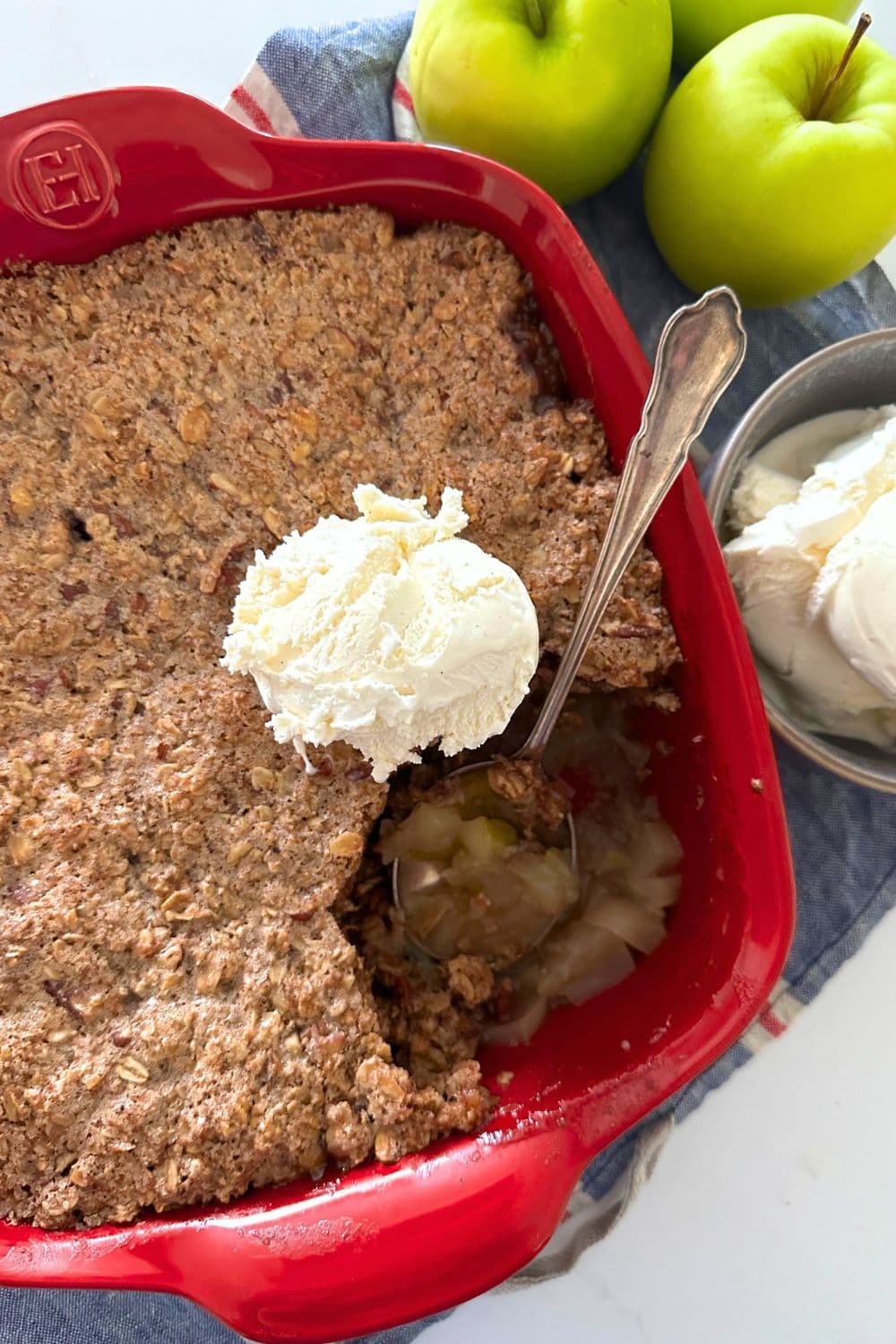 Easiest Sourdough Apple Crisp Ever! - The Pantry Mama