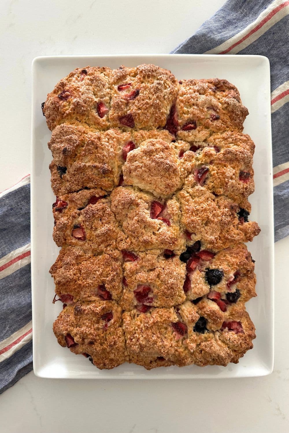Sourdough Berry Sheet Pan Shortcake - The Pantry Mama