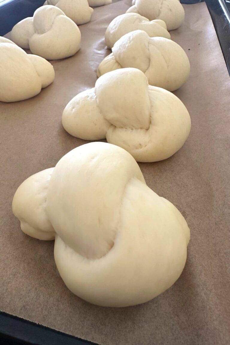 Sourdough Buttered Knot Rolls - The Pantry Mama