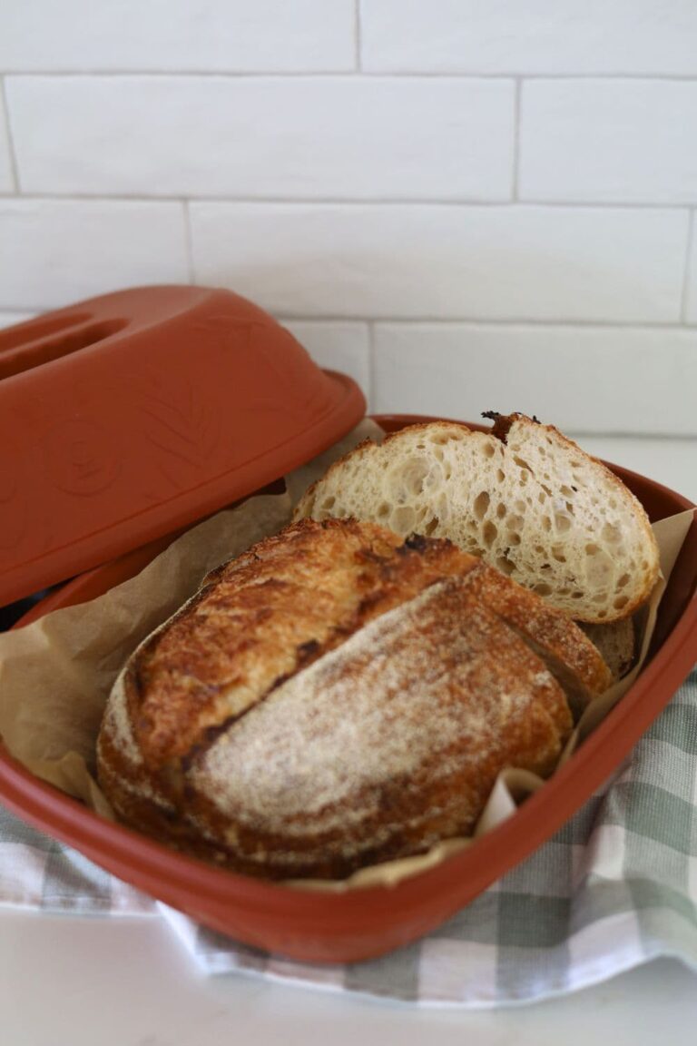 How To Bake Sourdough in a Clay Baker - The Pantry Mama