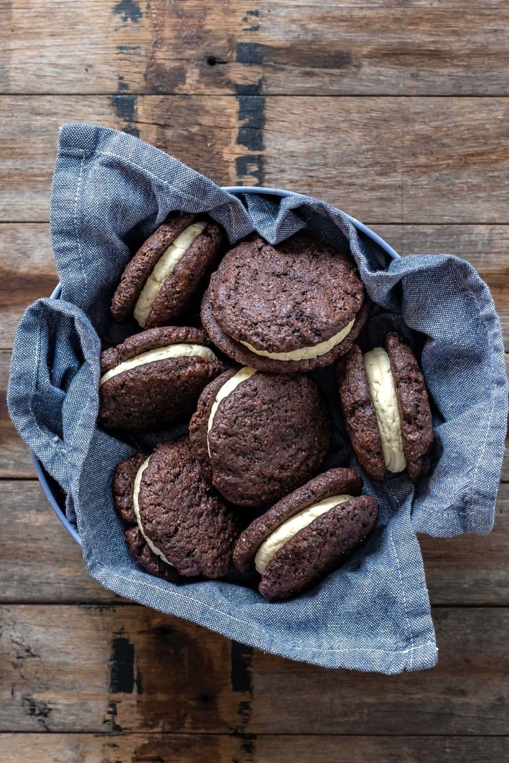 Sourdough Chocolate Sandwich Cookies - The Pantry Mama