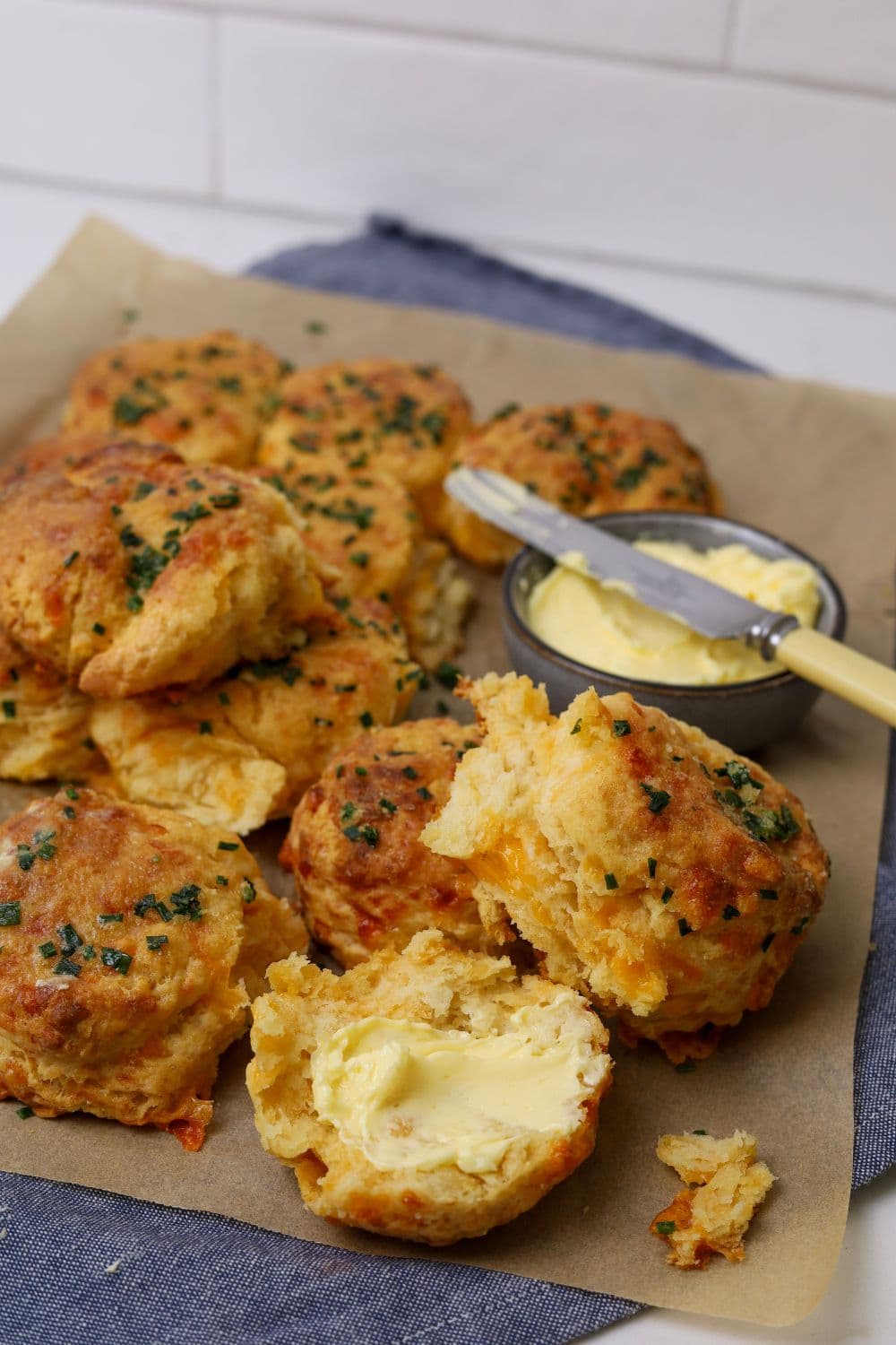 Sourdough Cheddar Biscuits - The Pantry Mama