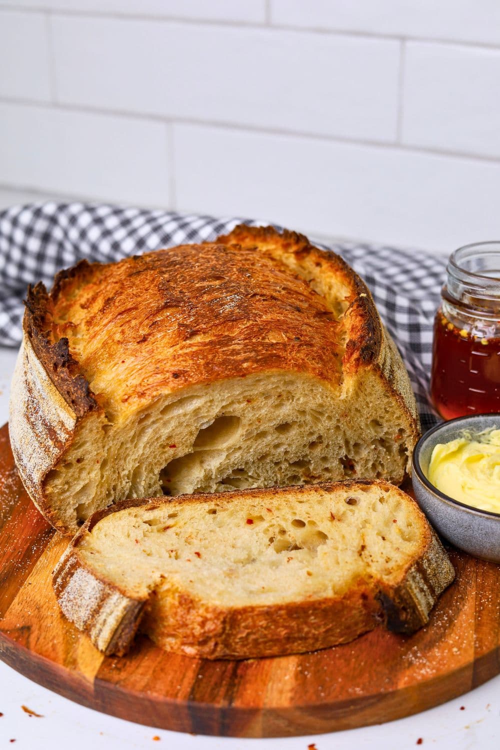 Hot Honey Sourdough Bread Recipe - The Pantry Mama