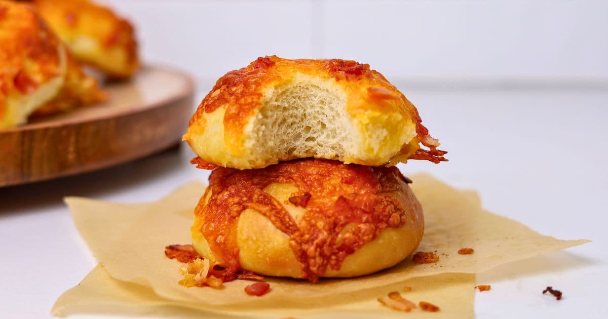 Sourdough Cheese & Bacon Rolls - The Pantry Mama