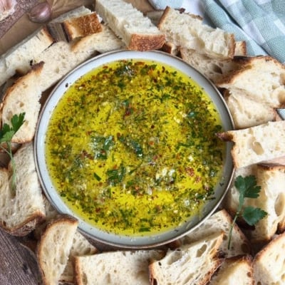 Bread Dipping Oil Recipe (perfect with sourdough bread) - The Pantry Mama
