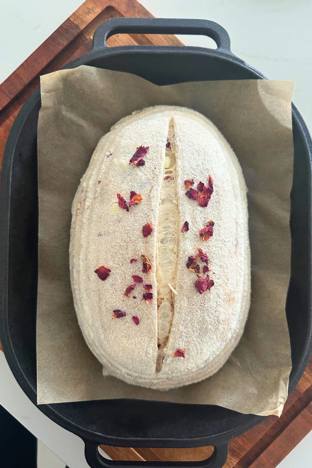 Rose Petal Sourdough Bread With White Chocolate & Cinnamon - The Pantry ...