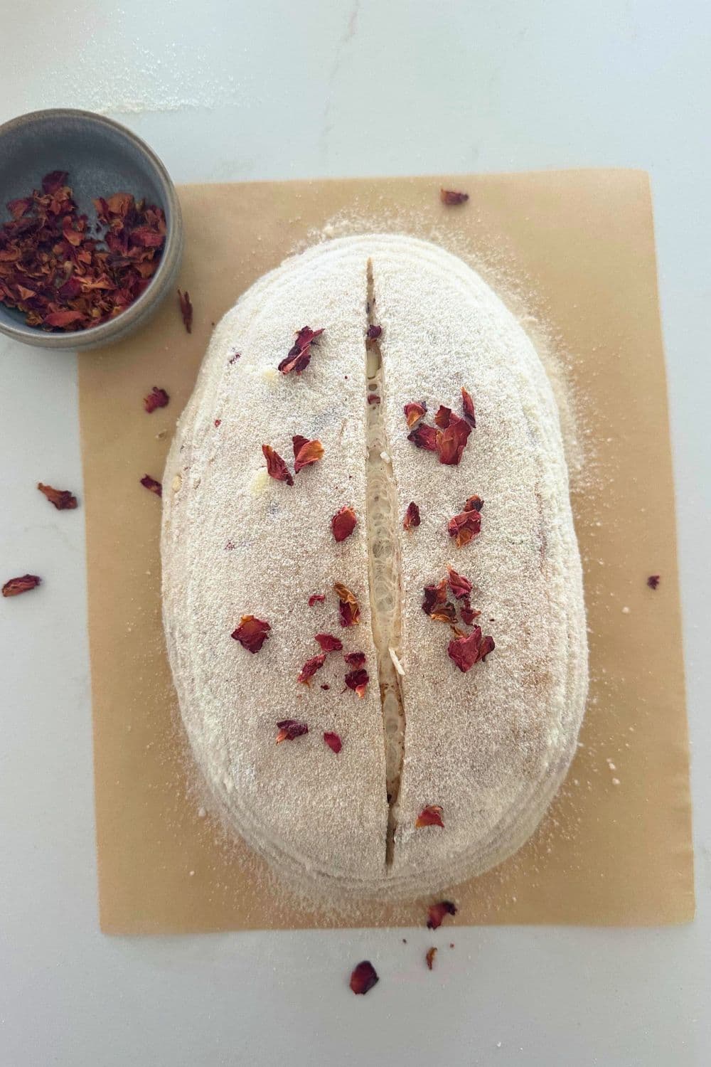 Rose Petal Sourdough Bread With White Chocolate & Cinnamon - The Pantry ...