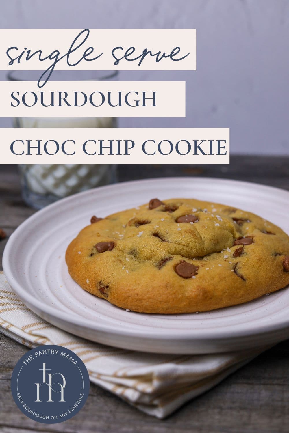 Single Serve Sourdough Chocolate Chip Cookie (Bakery Style) - The ...