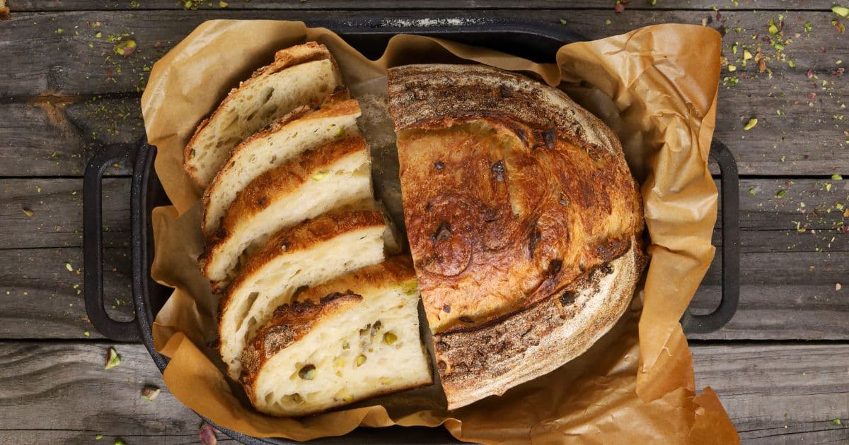 Pistachio Sourdough Bread - The Pantry Mama