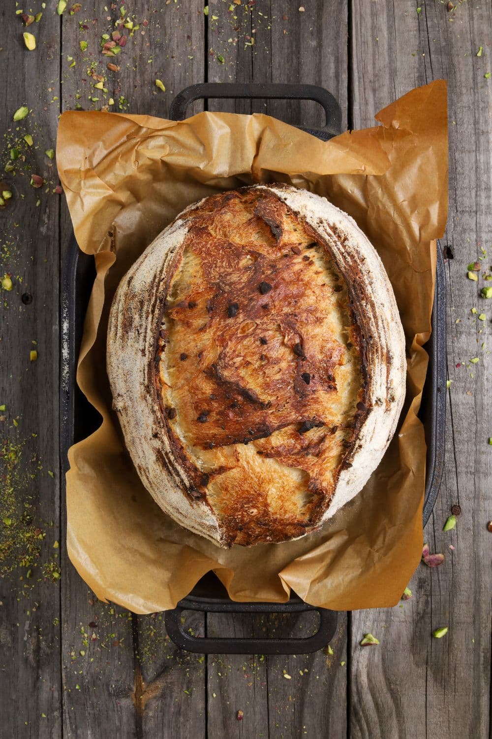 Pistachio Sourdough Bread - The Pantry Mama