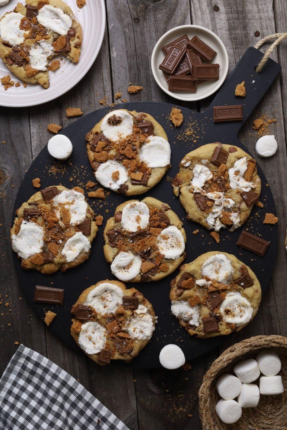 Sourdough S'mores Cookies - The Pantry Mama