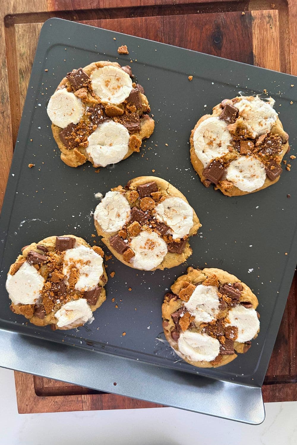 Sourdough S'mores Cookies - The Pantry Mama