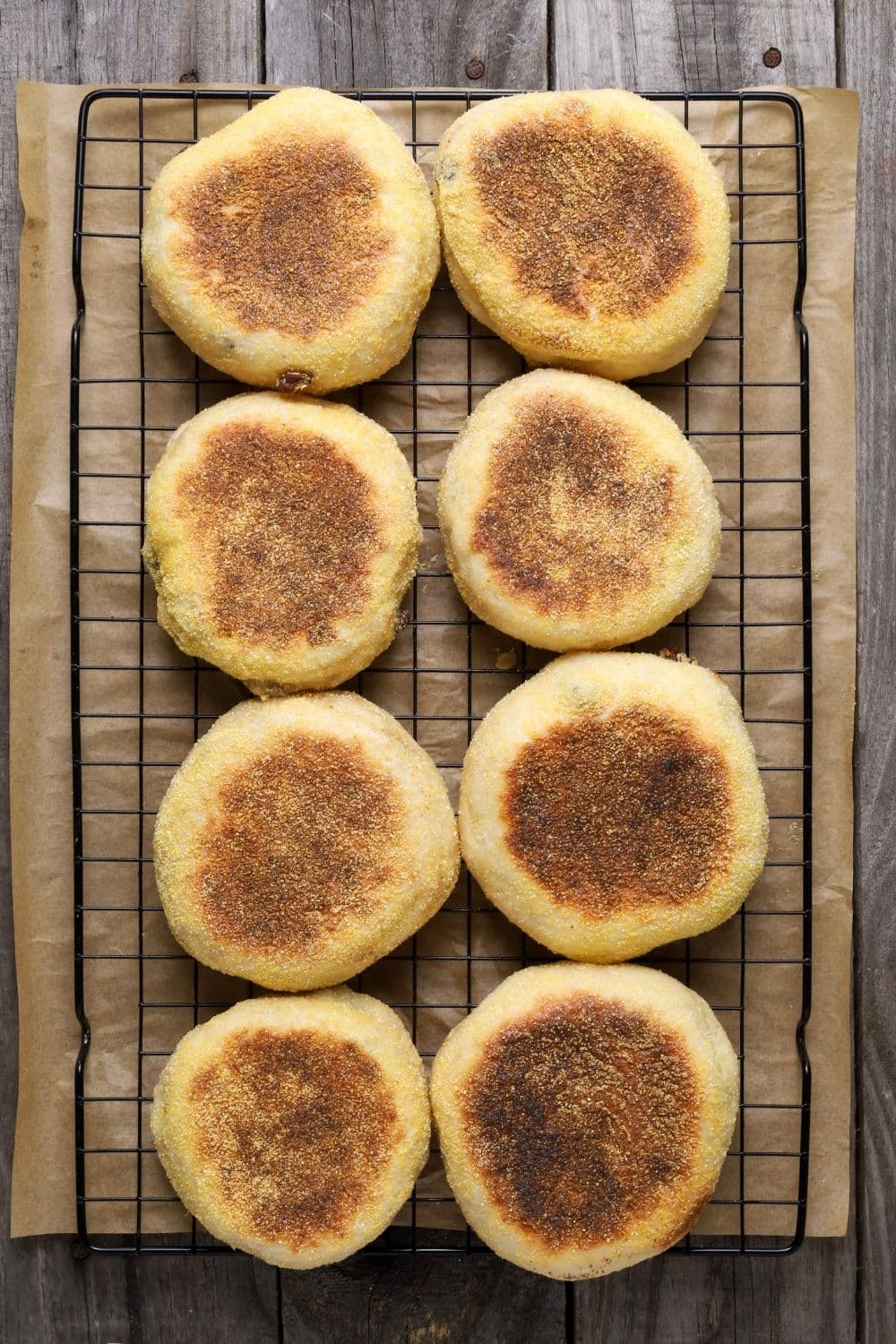 Sourdough Cinnamon Raisin English Muffins - The Pantry Mama