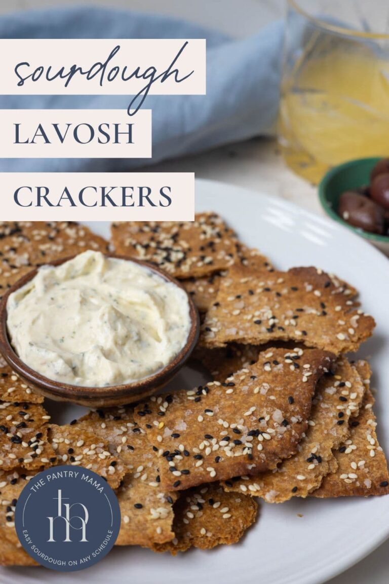 Sourdough Lavosh Crackers - The Pantry Mama