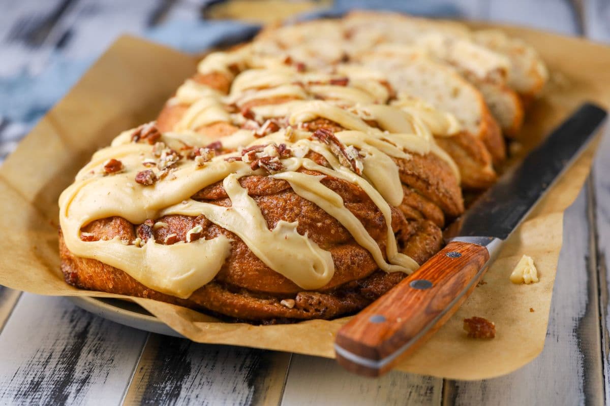 Maple Pecan Sourdough Twist Loaf - The Pantry Mama