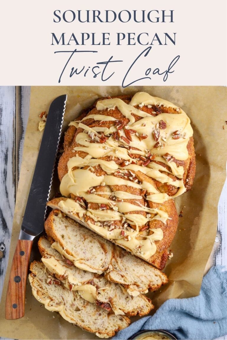 Maple Pecan Sourdough Twist Loaf - The Pantry Mama
